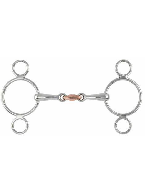 Copper Lozenge 3 Ring Dutch Gag Bit - Chobham Rider